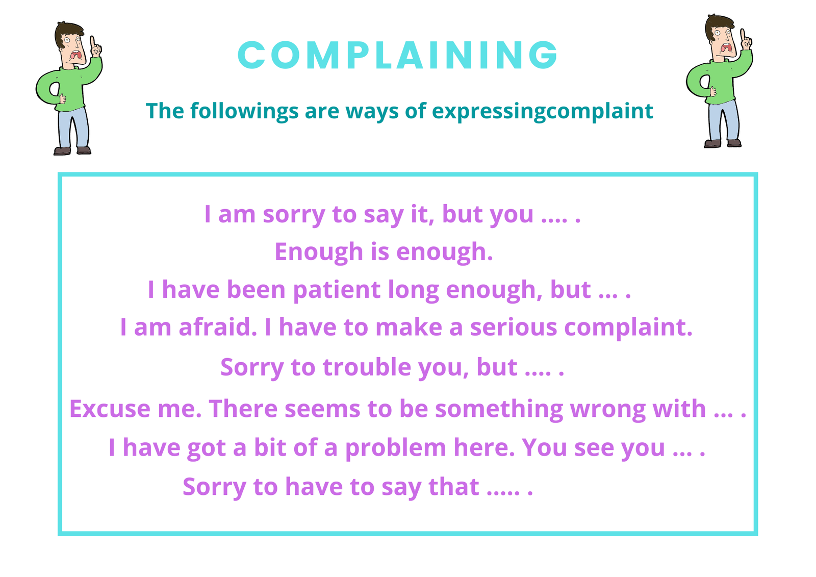 Expressing Complaints - ENGLISH4ALL