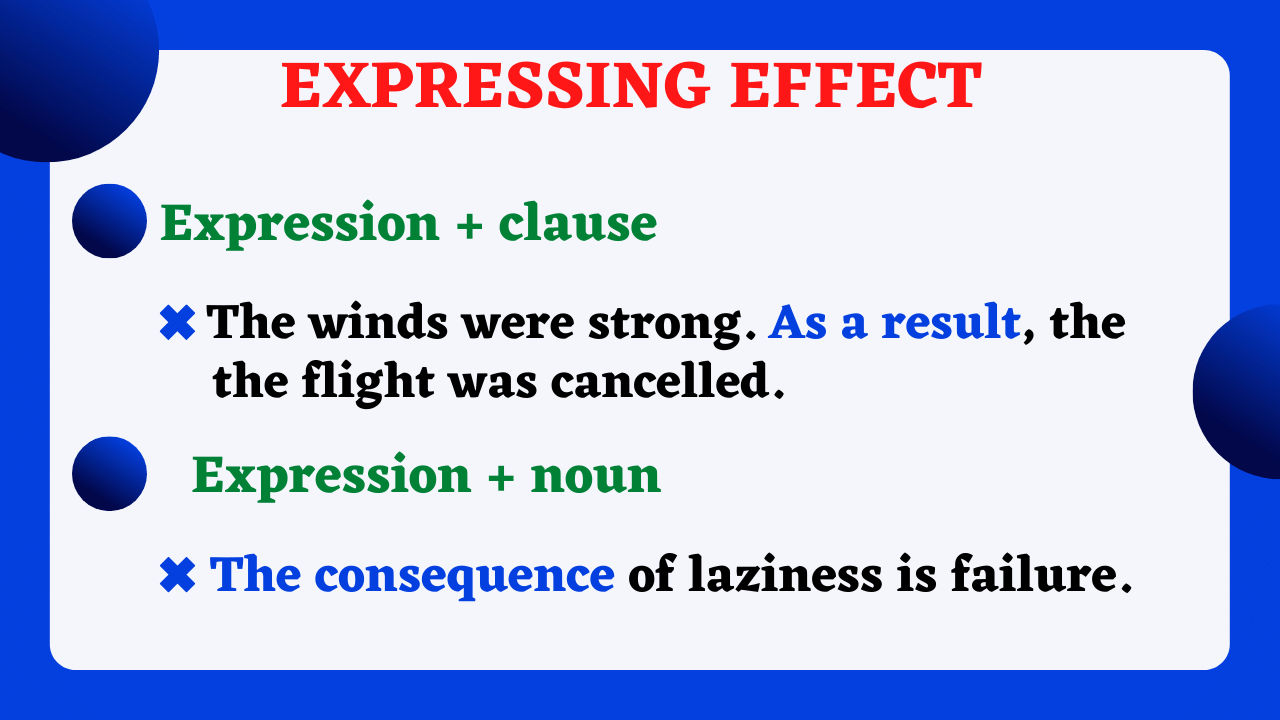 Expressing Effect - ENGLISH4ALL